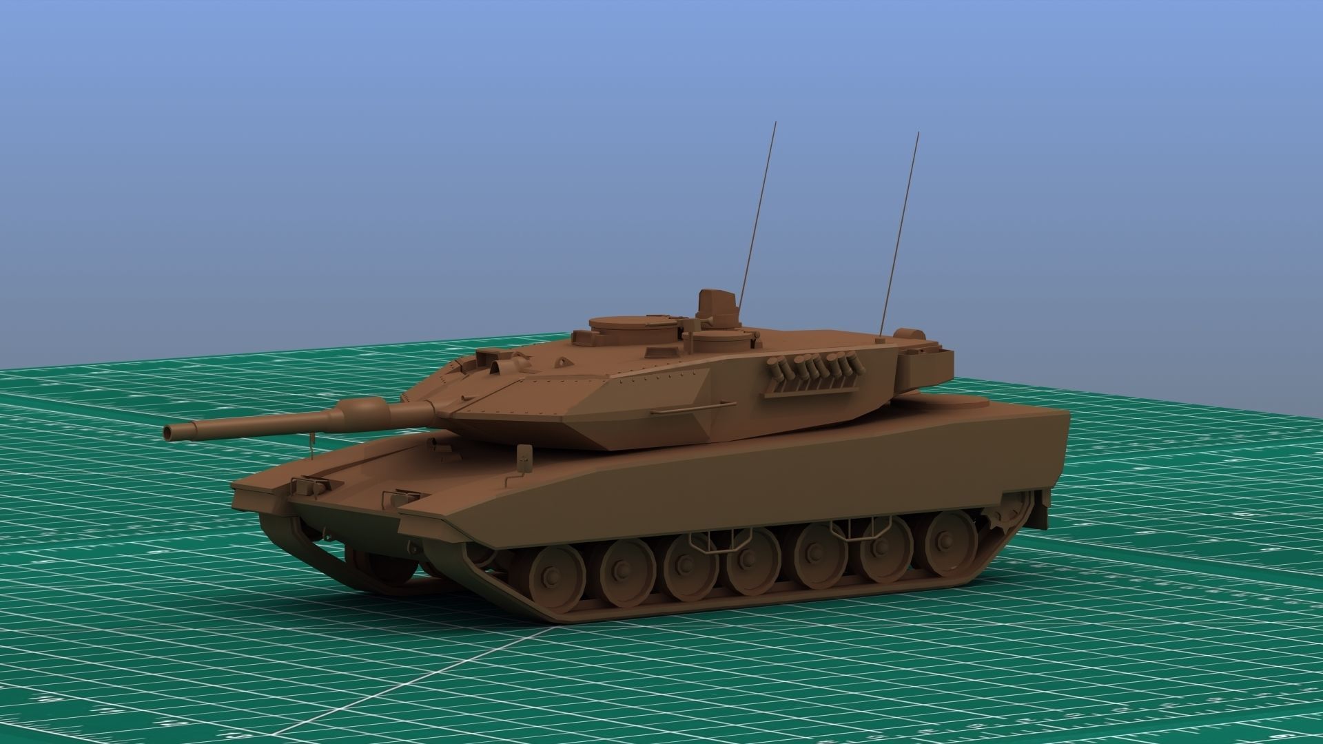 Leopard 2A7 Tank 3D model 3D printable | CGTrader