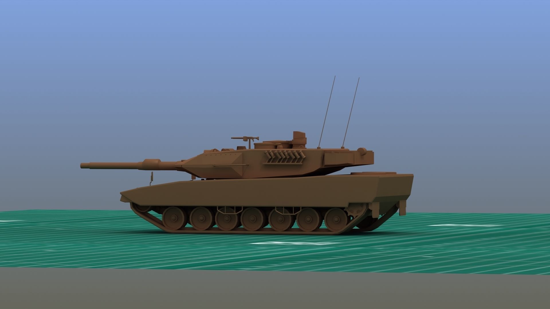 Leopard 2A7 Tank 3D model 3D printable | CGTrader