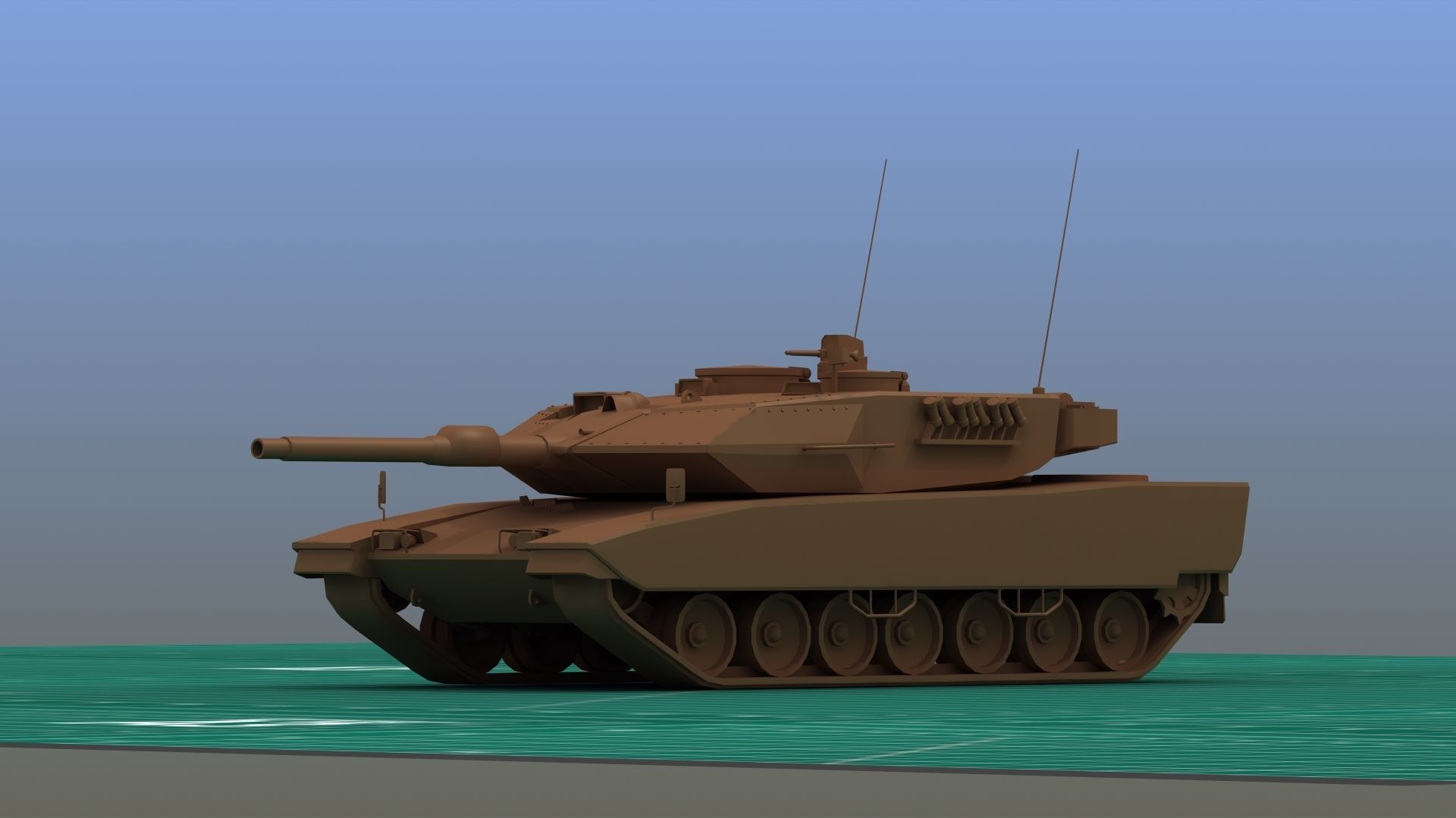 Leopard 2A7 Tank 3D model 3D printable | CGTrader