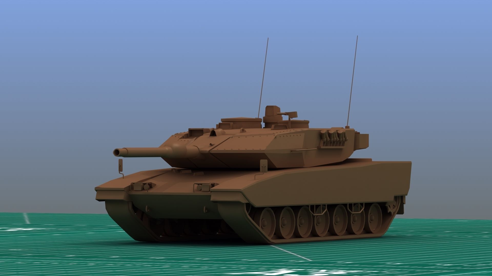 Leopard 2A7 Tank 3D model 3D printable | CGTrader