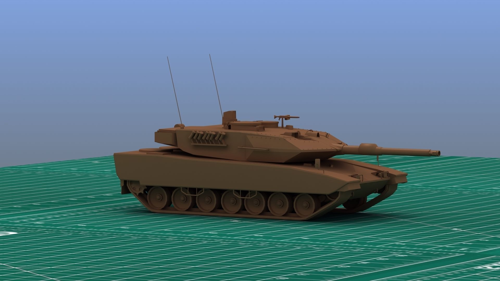 Leopard 2A7 Tank 3D model 3D printable | CGTrader
