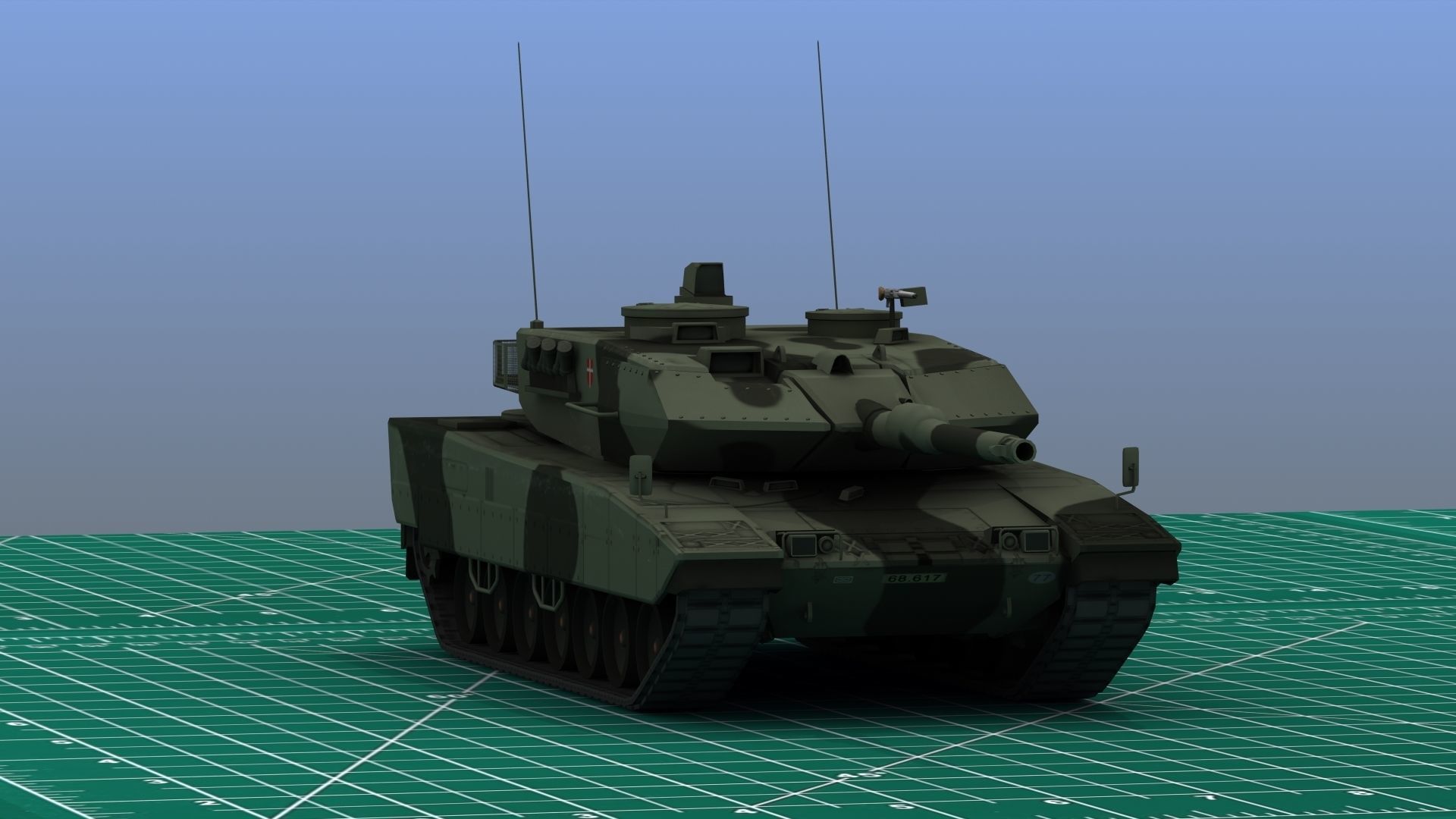 Leopard 2A7 Tank 3D model 3D printable | CGTrader