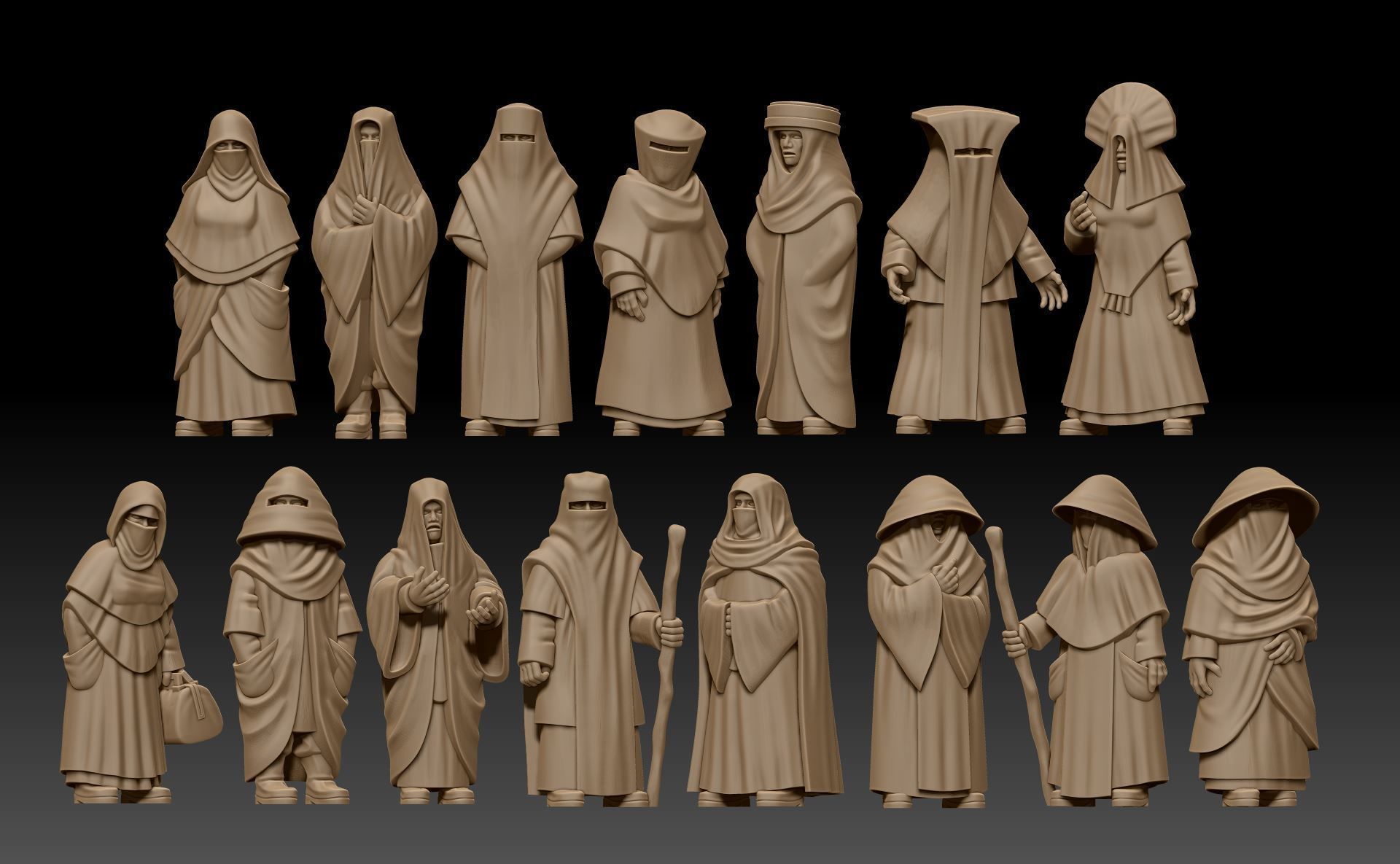 Universal Guard - Civilians Pack 2 3D model 3D printable | CGTrader