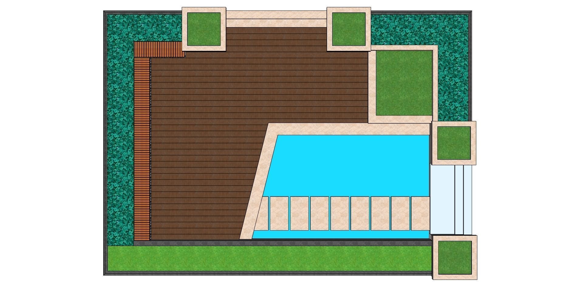 roof top landscape sketchup model 3D model | CGTrader