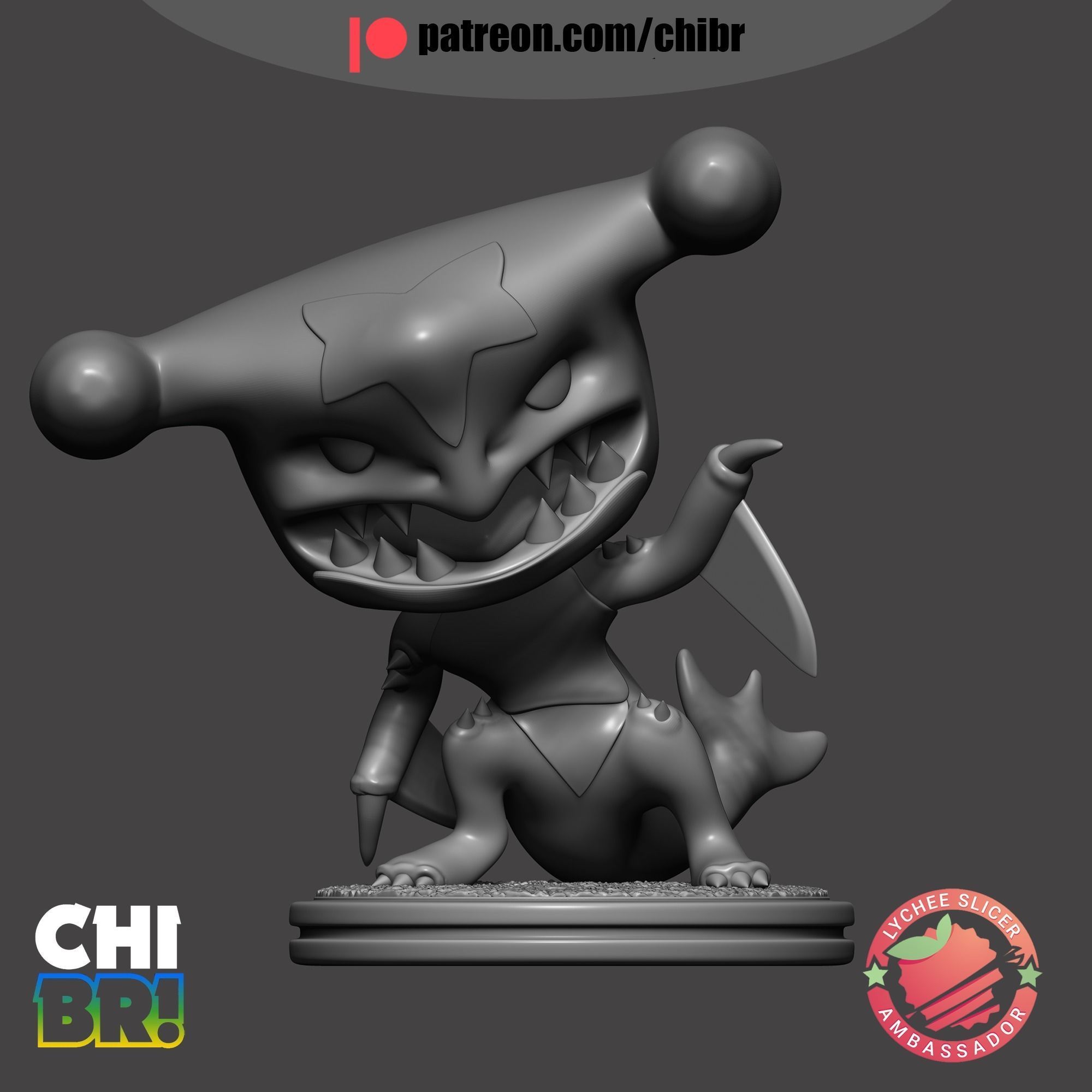 GARCHOMP - POKEMON - FUNKO 3D model 3D printable | CGTrader