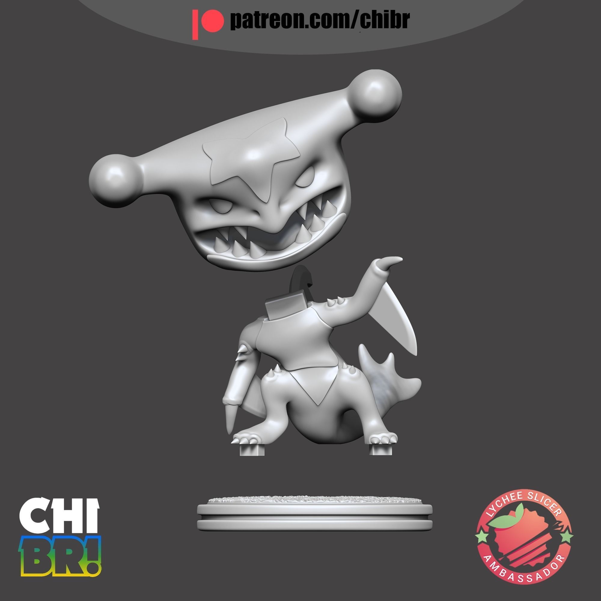 GARCHOMP - POKEMON - FUNKO 3D model 3D printable | CGTrader