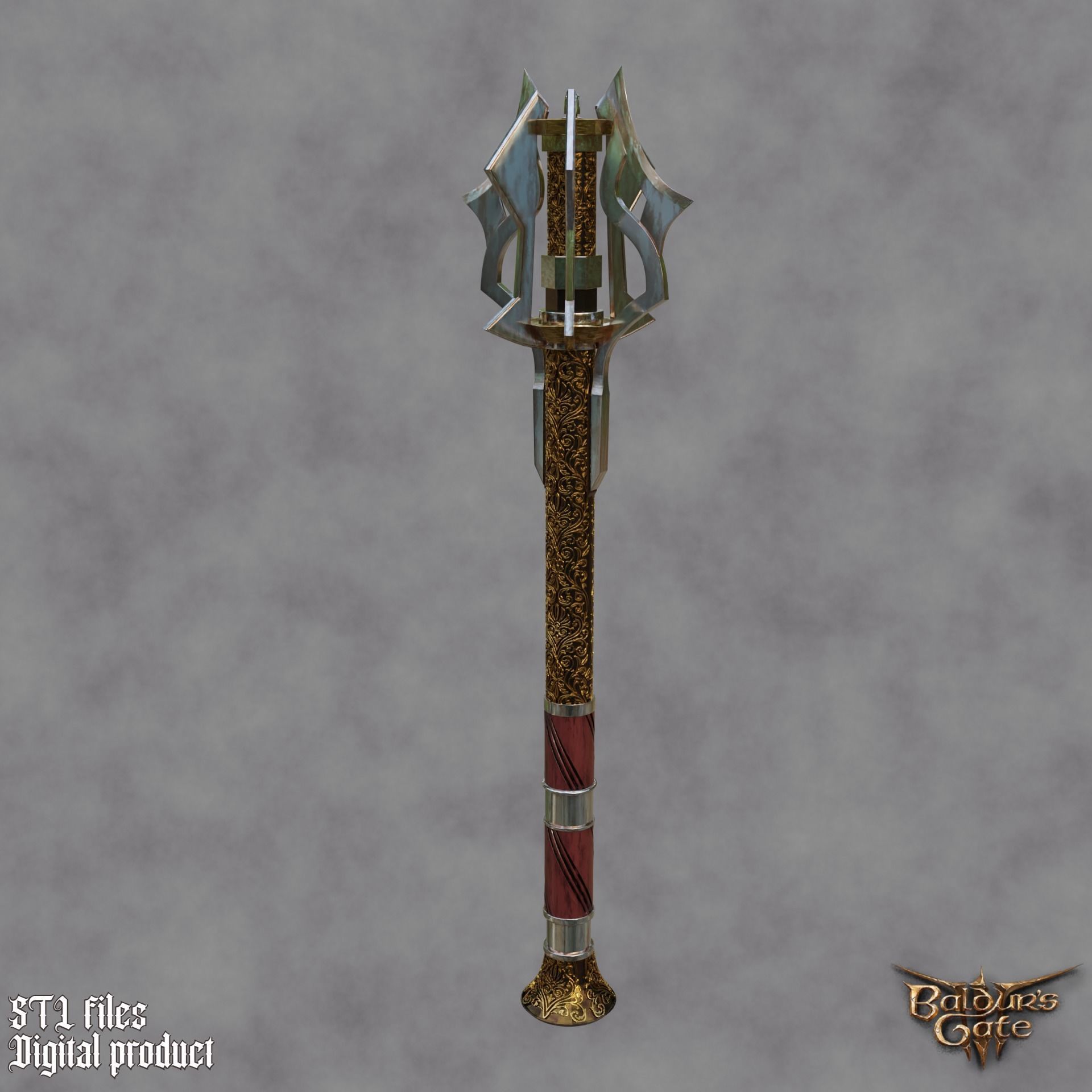 Minthara Xyanyde Mace Baldurs Gate 3 3D model 3D printable | CGTrader