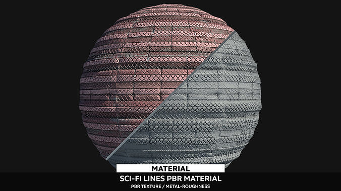 Sci-Fi Lines Material - PBR Texture | CGTrader