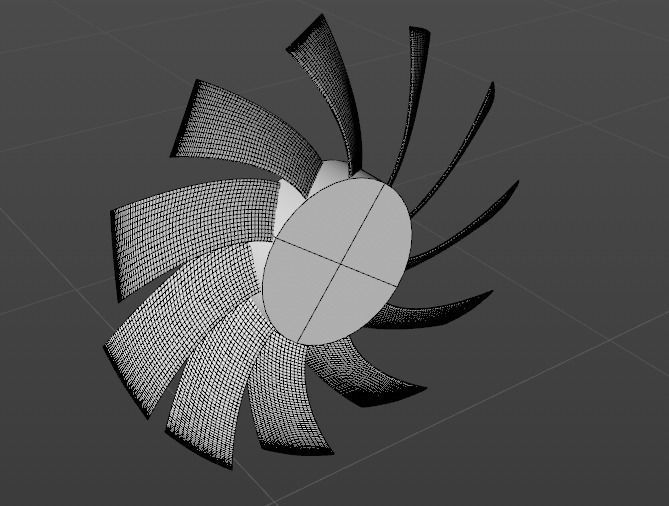 fan blade free 3D model | CGTrader