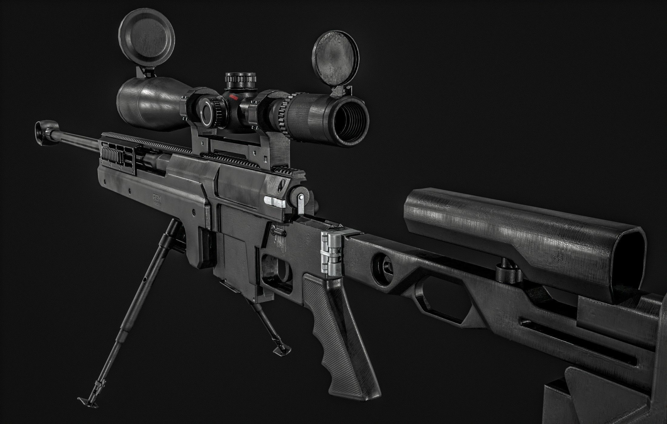 3D model PGM-Hecate-2 Sniper Rifle VR / AR / low-poly | CGTrader
