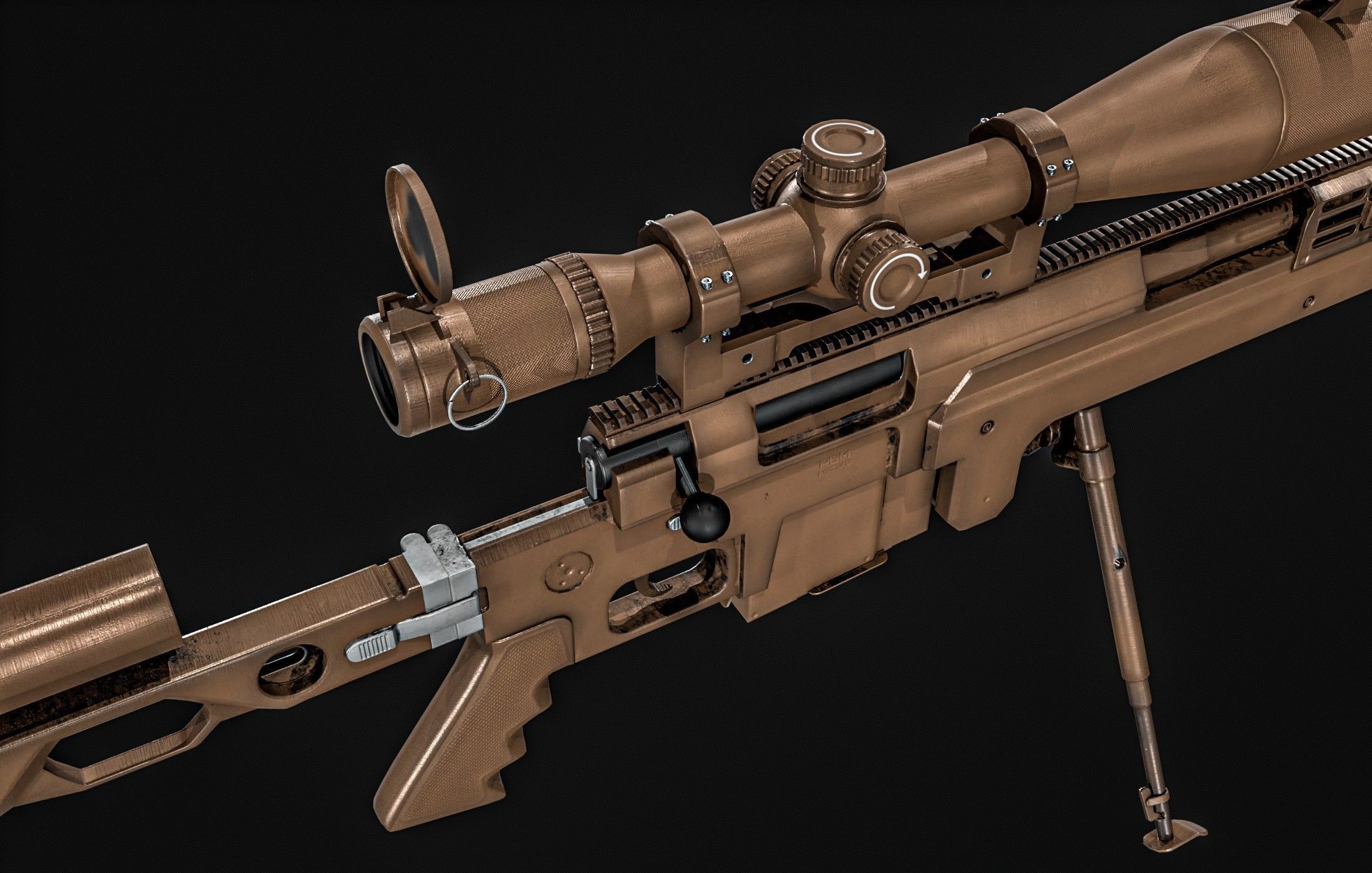 3D model PGM-Hecate-2 Sniper Rifle VR / AR / low-poly | CGTrader