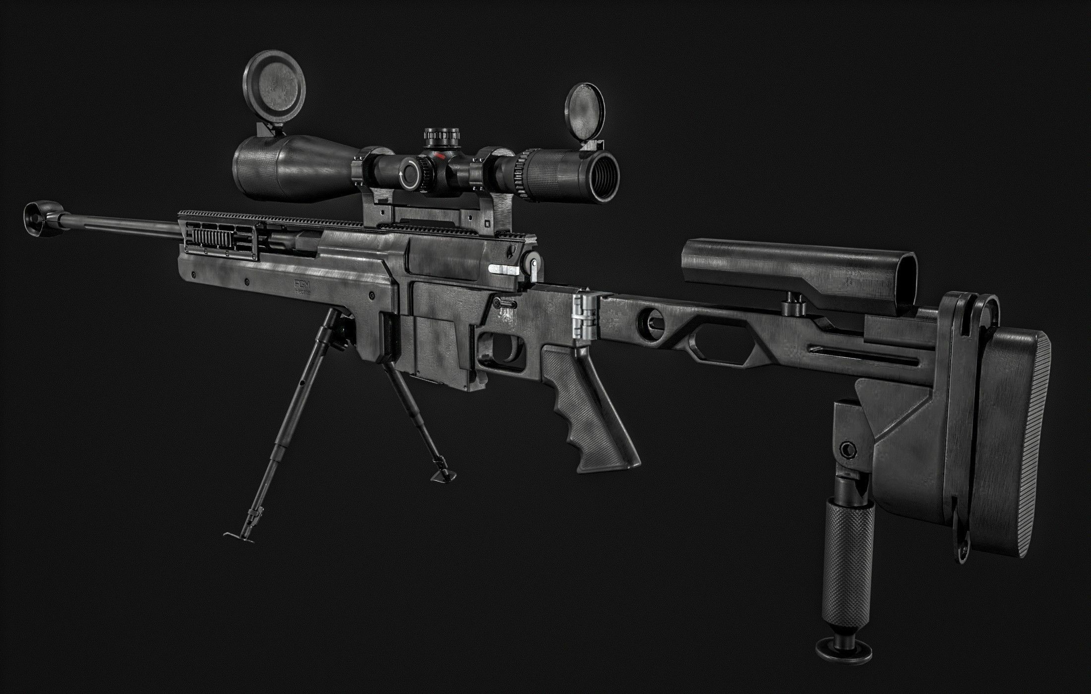 3D model PGM-Hecate-2 Sniper Rifle VR / AR / low-poly | CGTrader