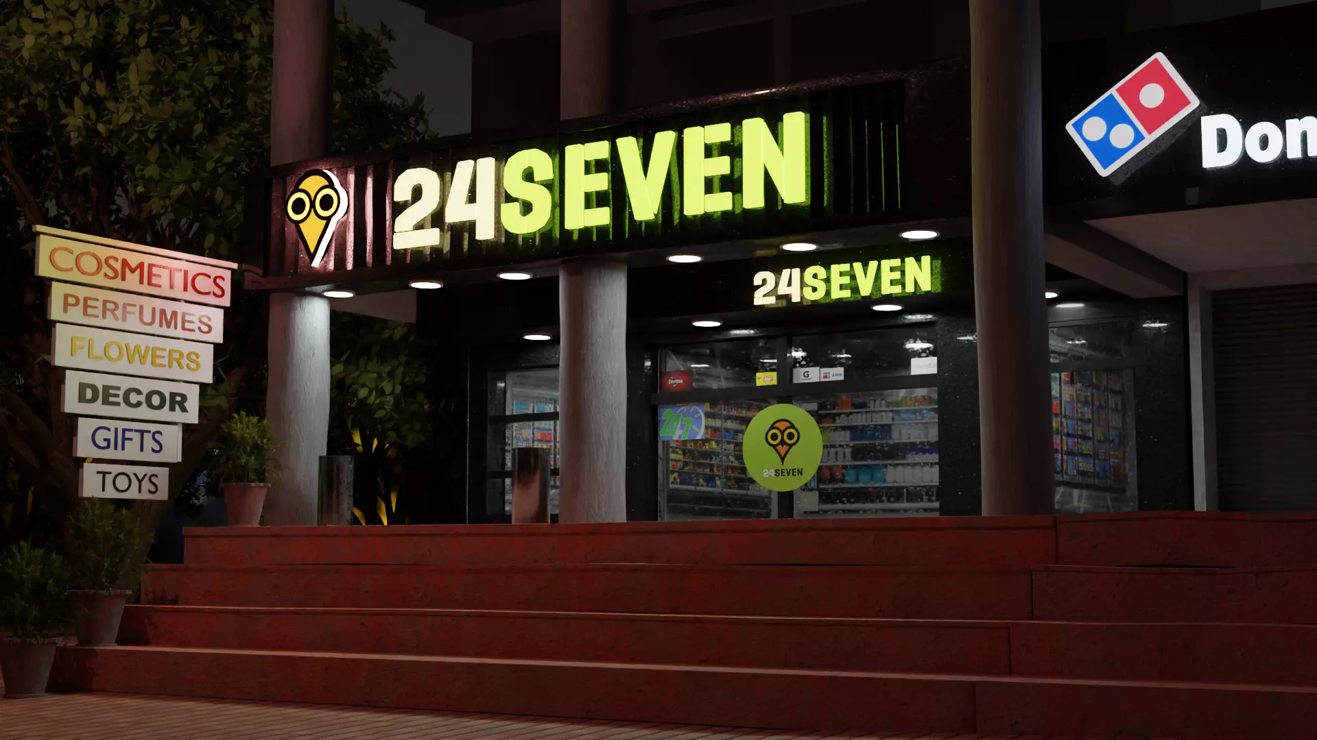 24-7 Store 3D model | CGTrader