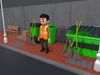 Low Poly Community Helper Sweeper - Male 3D model | CGTrader