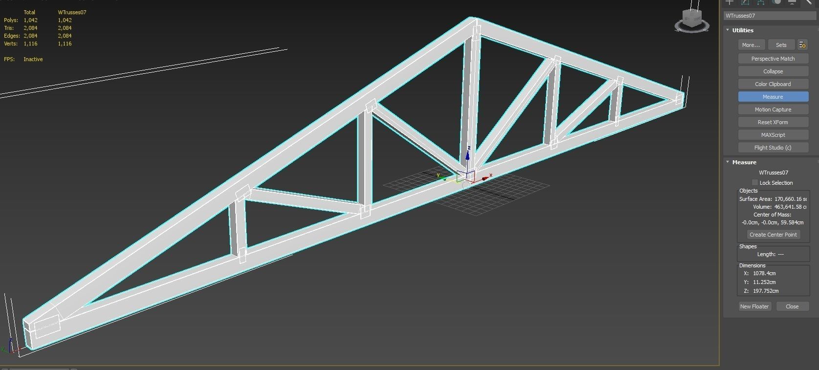 3D model Wooden Trusses M07 VR / AR / low-poly | CGTrader