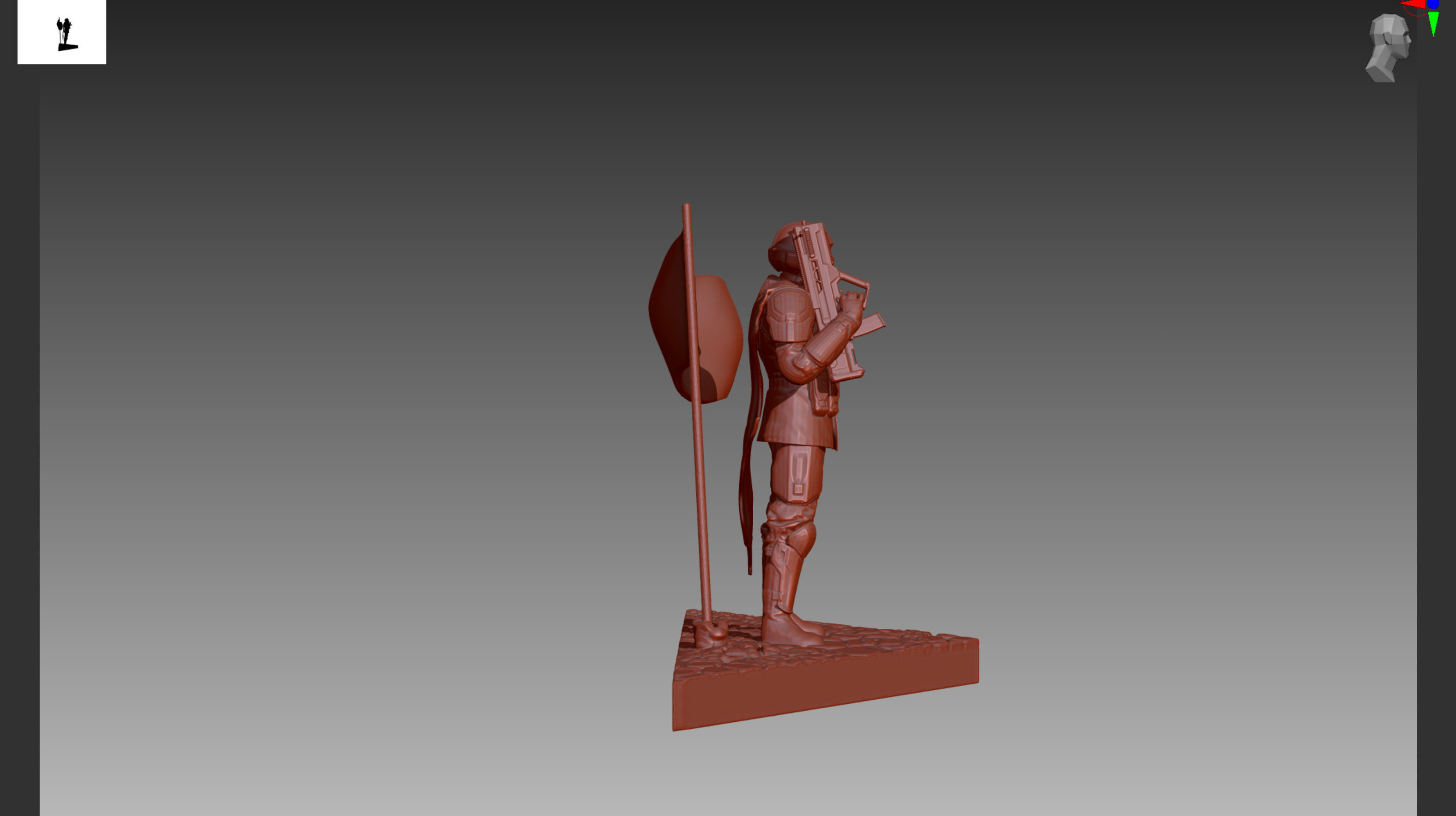 Helldivers 2 place captured OBJ and STL 3D model 3D printable | CGTrader