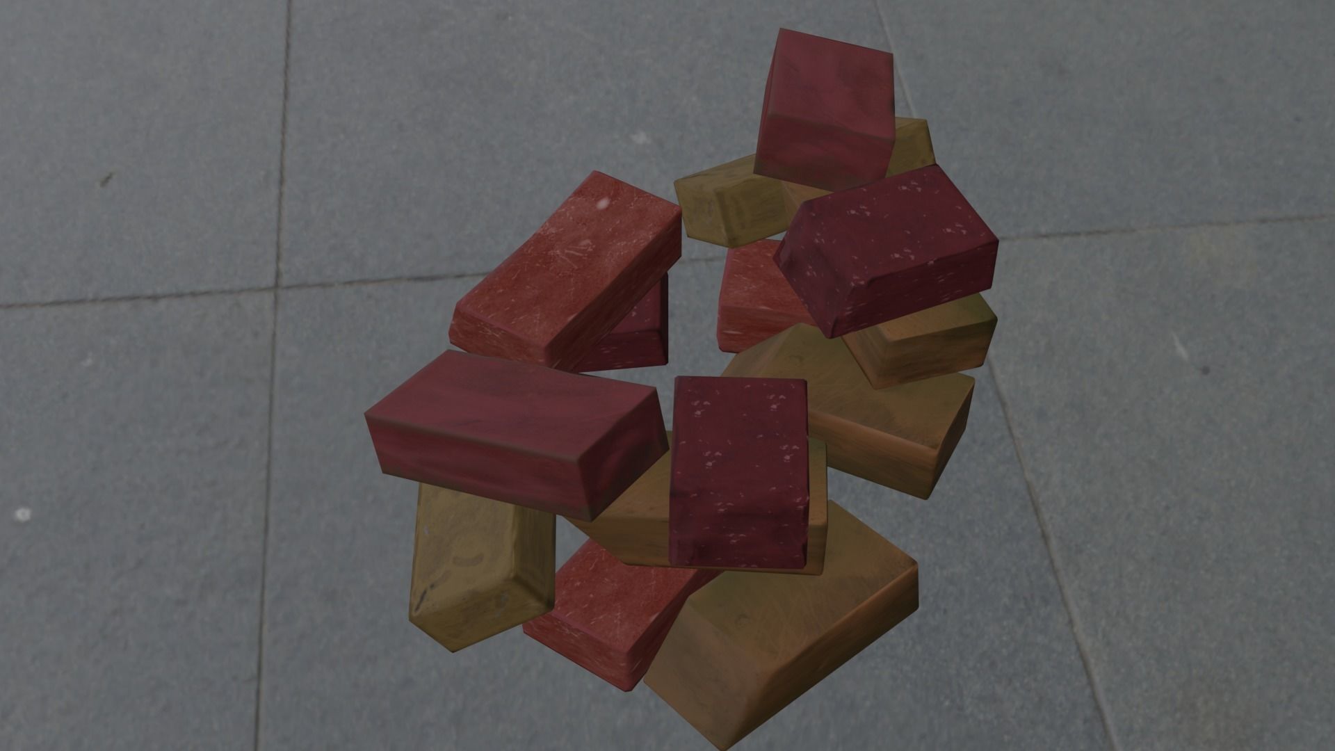 Brick pack Low-poly free VR / AR / low-poly 3D model | CGTrader