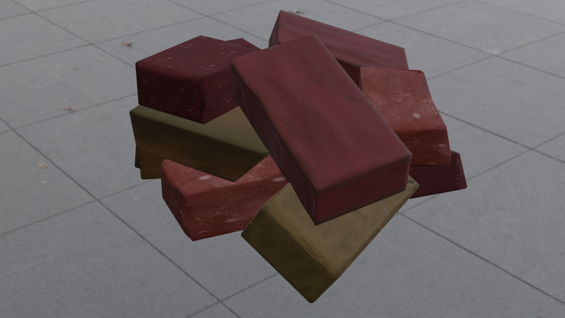 Brick pack Low-poly free VR / AR / low-poly 3D model | CGTrader