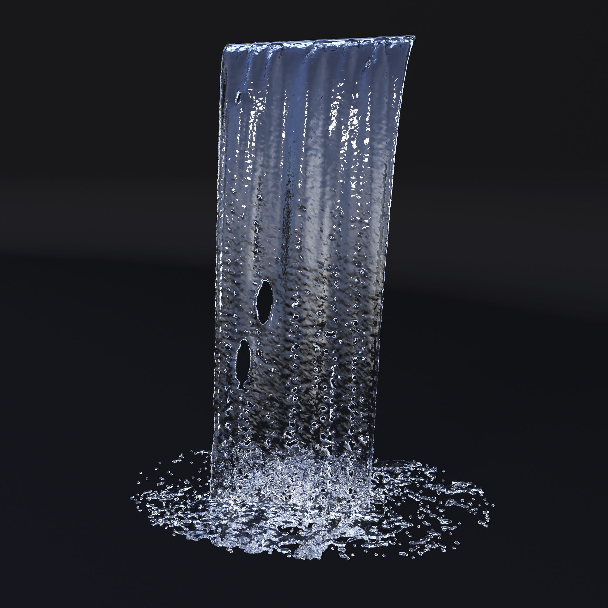 Animated Waterfalls 3D model animated | CGTrader