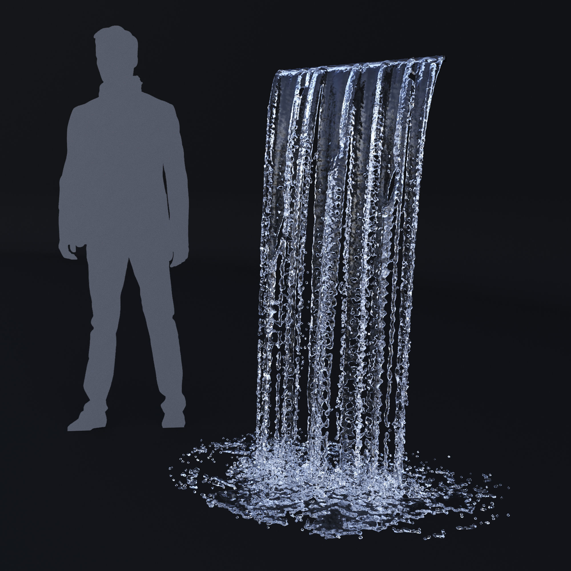 Animated Waterfalls 3D model animated | CGTrader