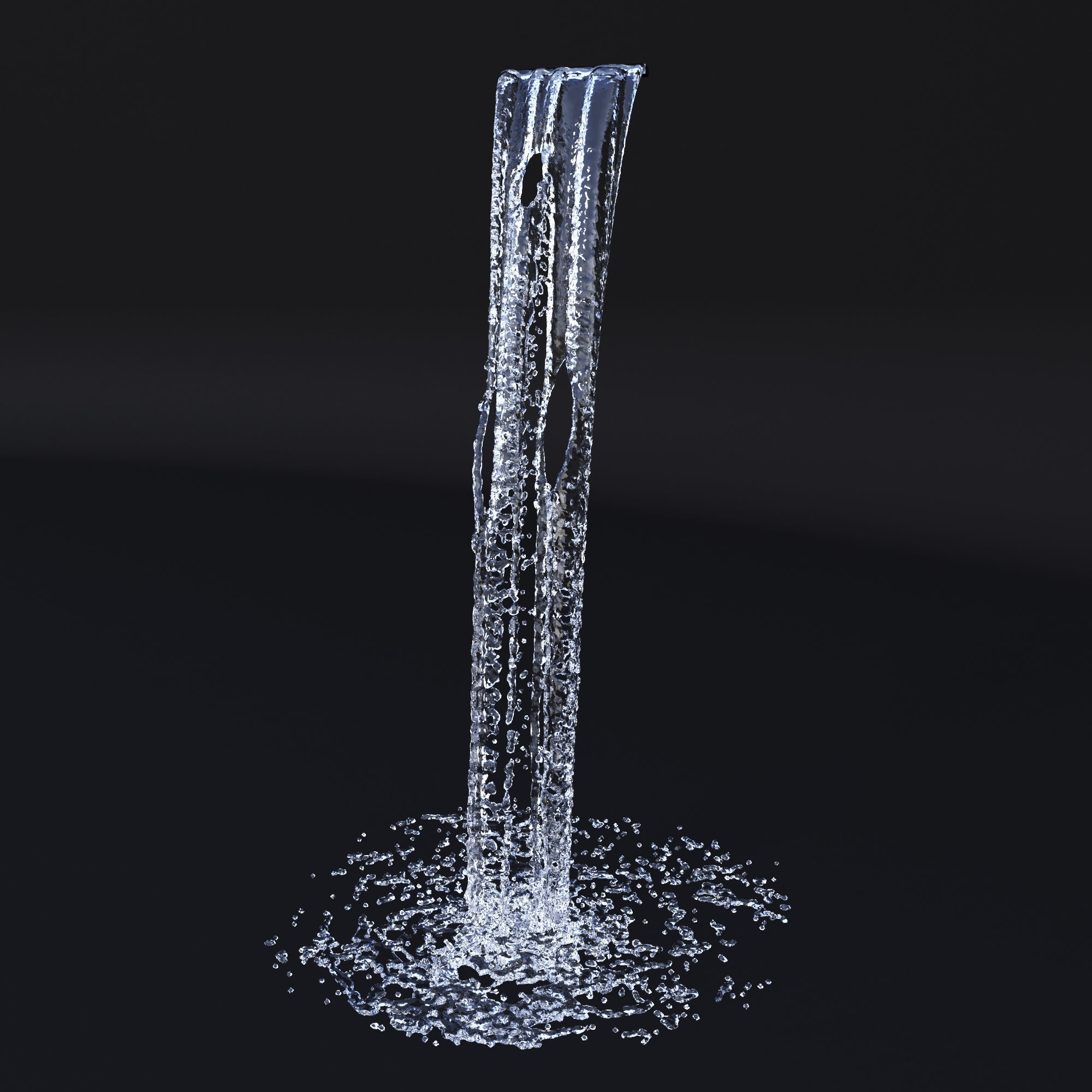 Animated Waterfalls 3D model animated | CGTrader