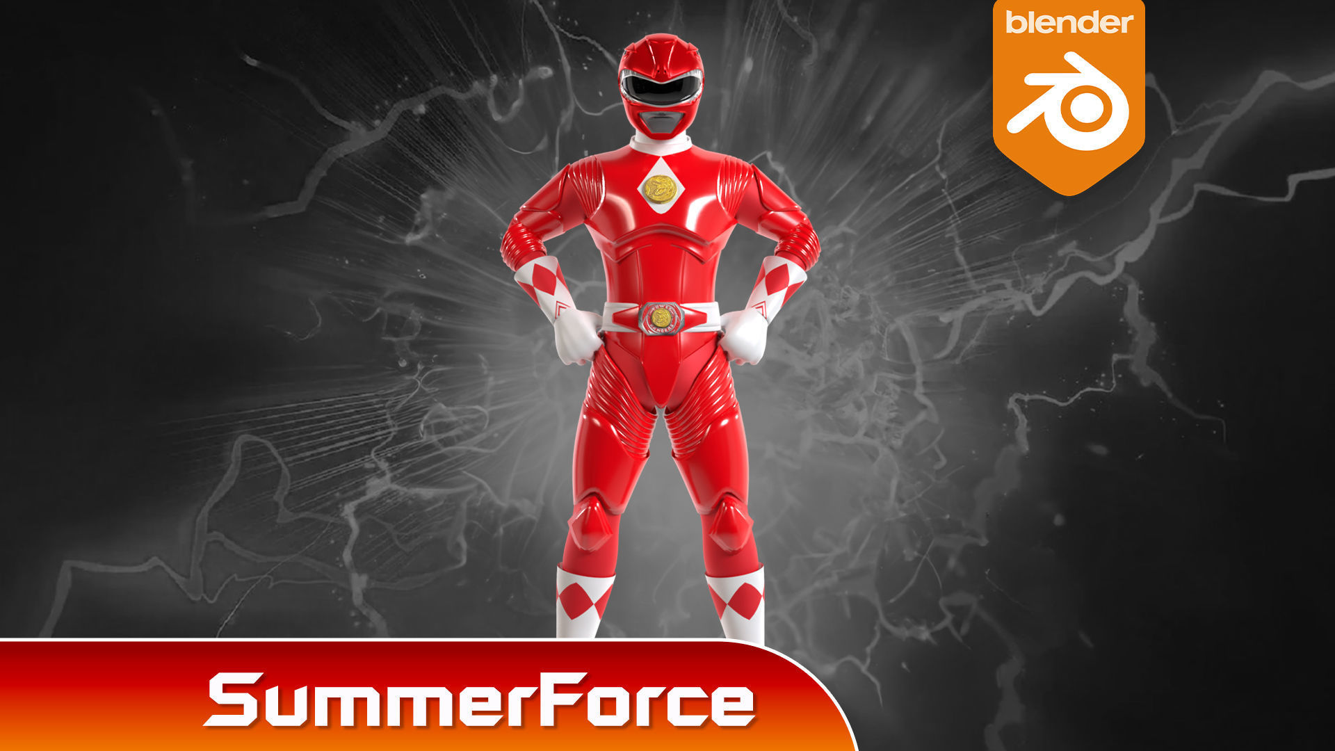 Red Ranger - Mighty Morphin Power Rangers The Movie 3D model rigged ...