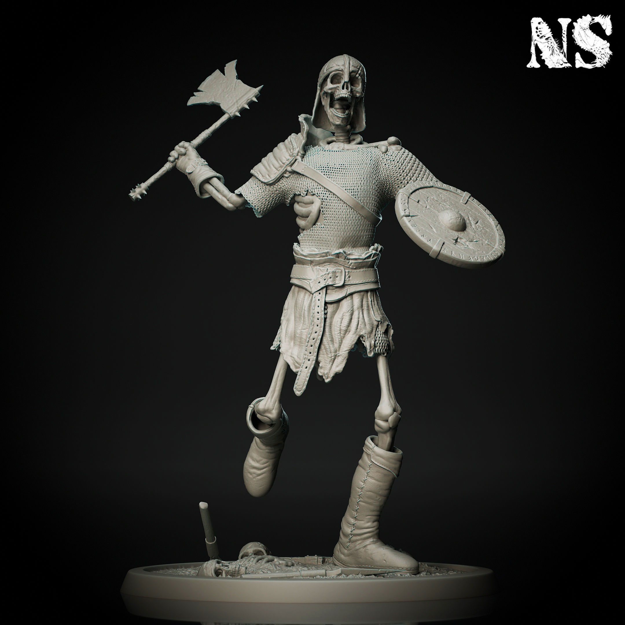 Skeleton Warrior Bundle 3D model 3D printable | CGTrader