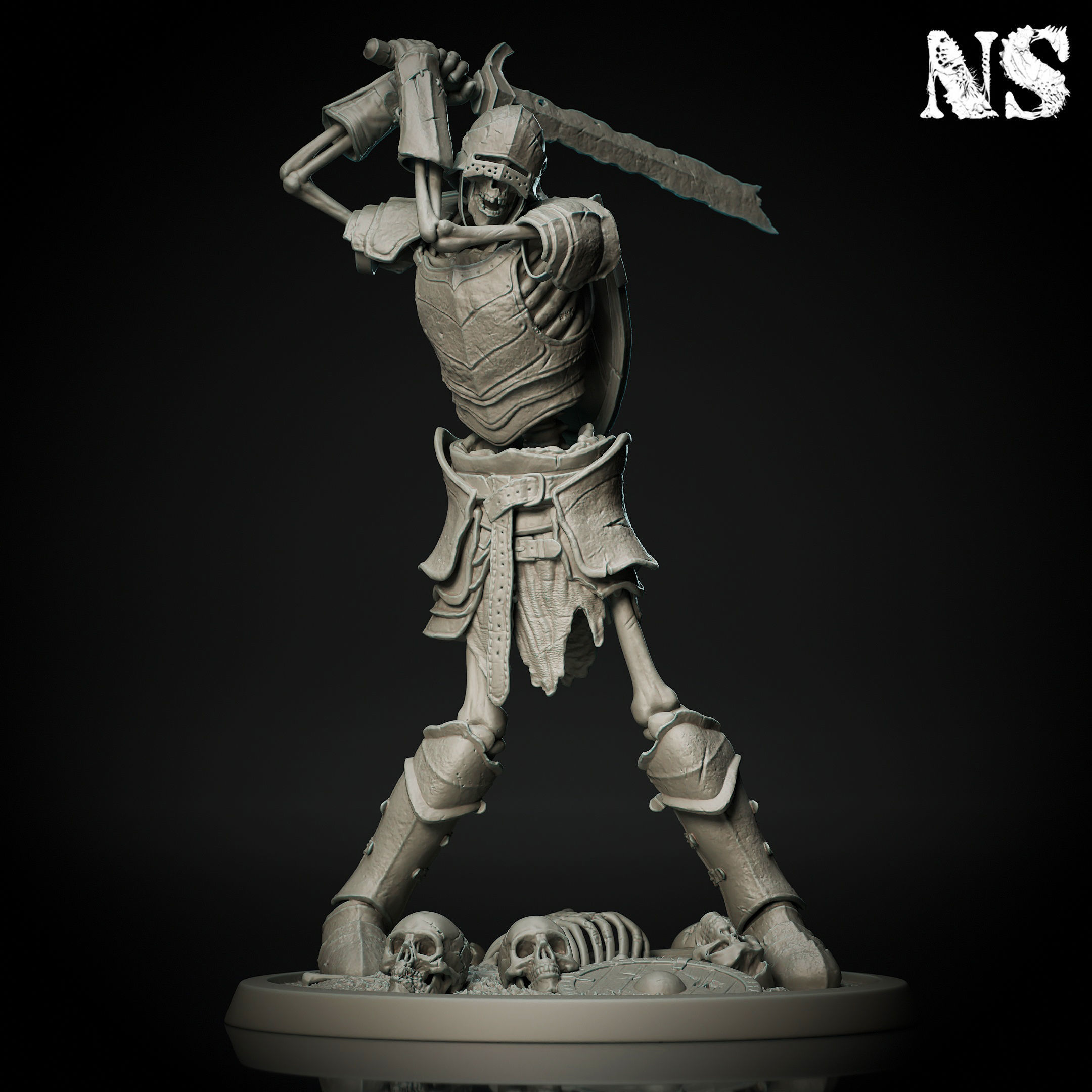 Skeleton Warrior Bundle 3D model 3D printable | CGTrader