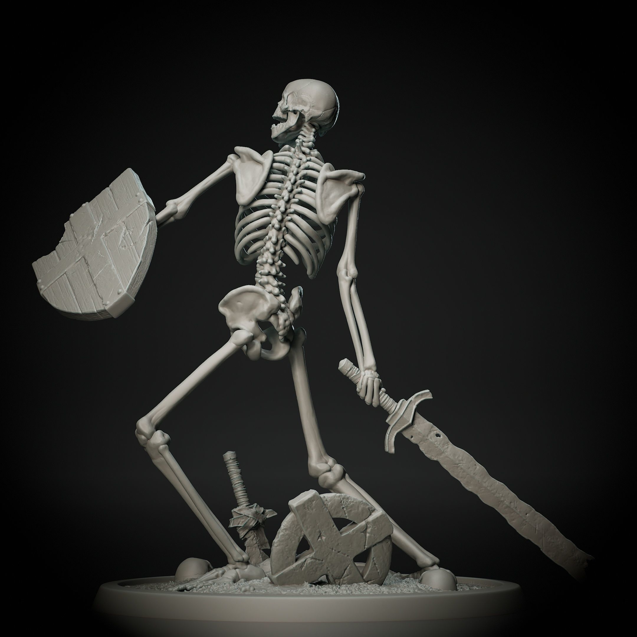 Skeleton Warrior Free free 3D model 3D printable | CGTrader