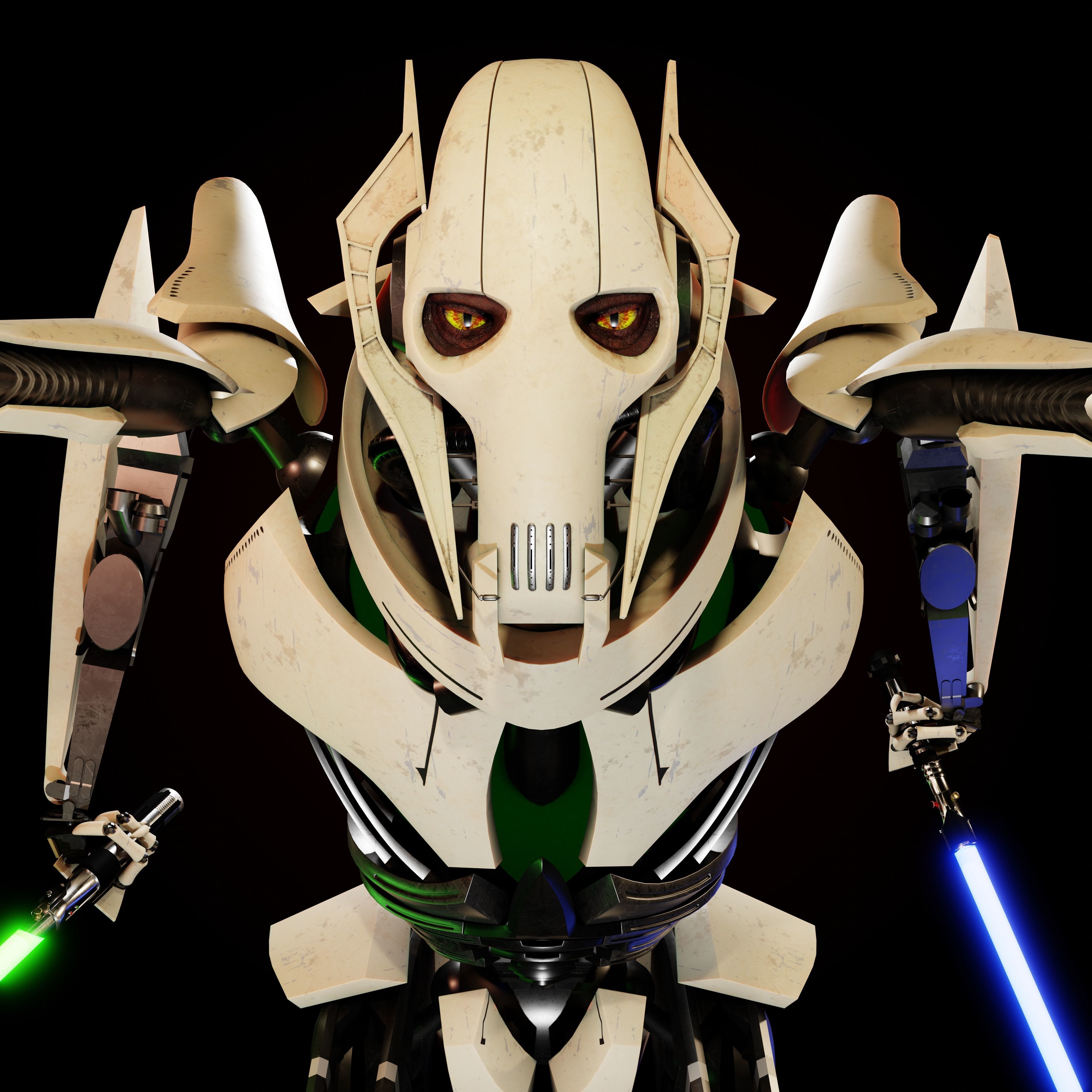 General Grievous free 3D model animated rigged | CGTrader