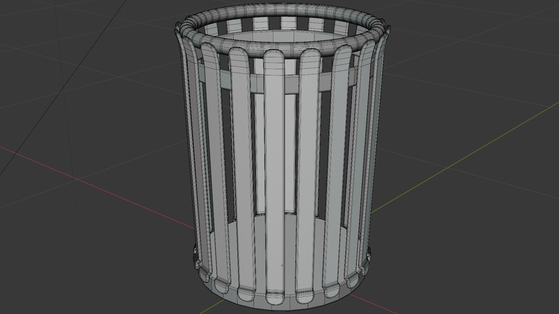 Outdoor Garbage Can free VR / AR / low-poly 3D model | CGTrader