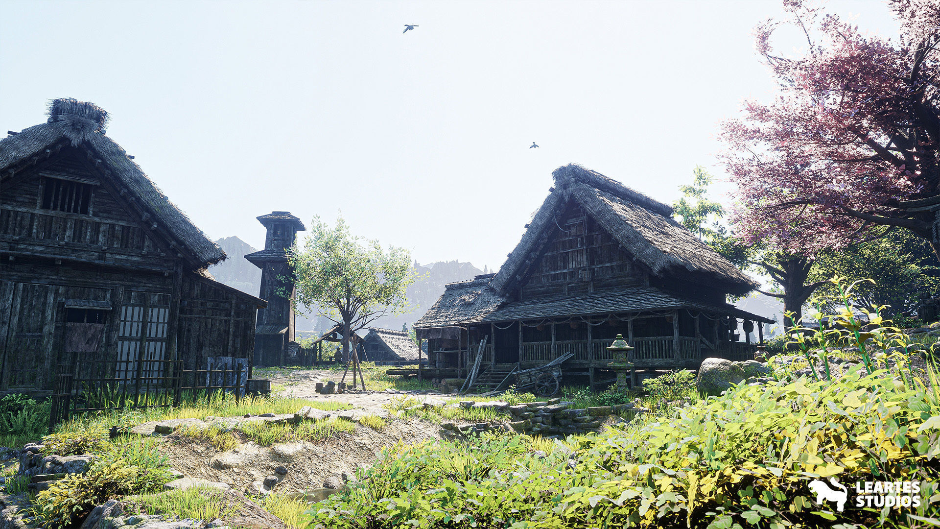 3D model Feudal Japanese Village Environment VR / AR / low-poly | CGTrader
