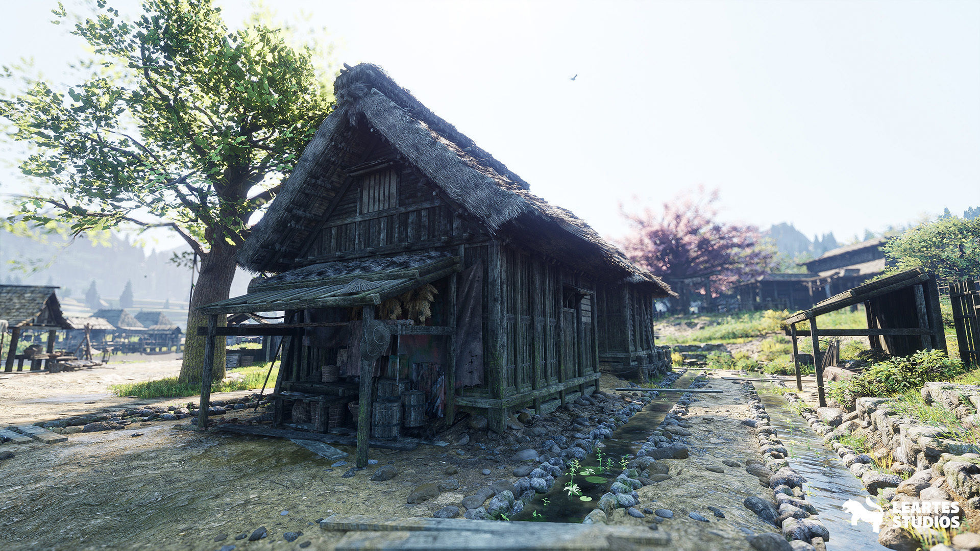 3D model Feudal Japanese Village Environment VR / AR / low-poly | CGTrader