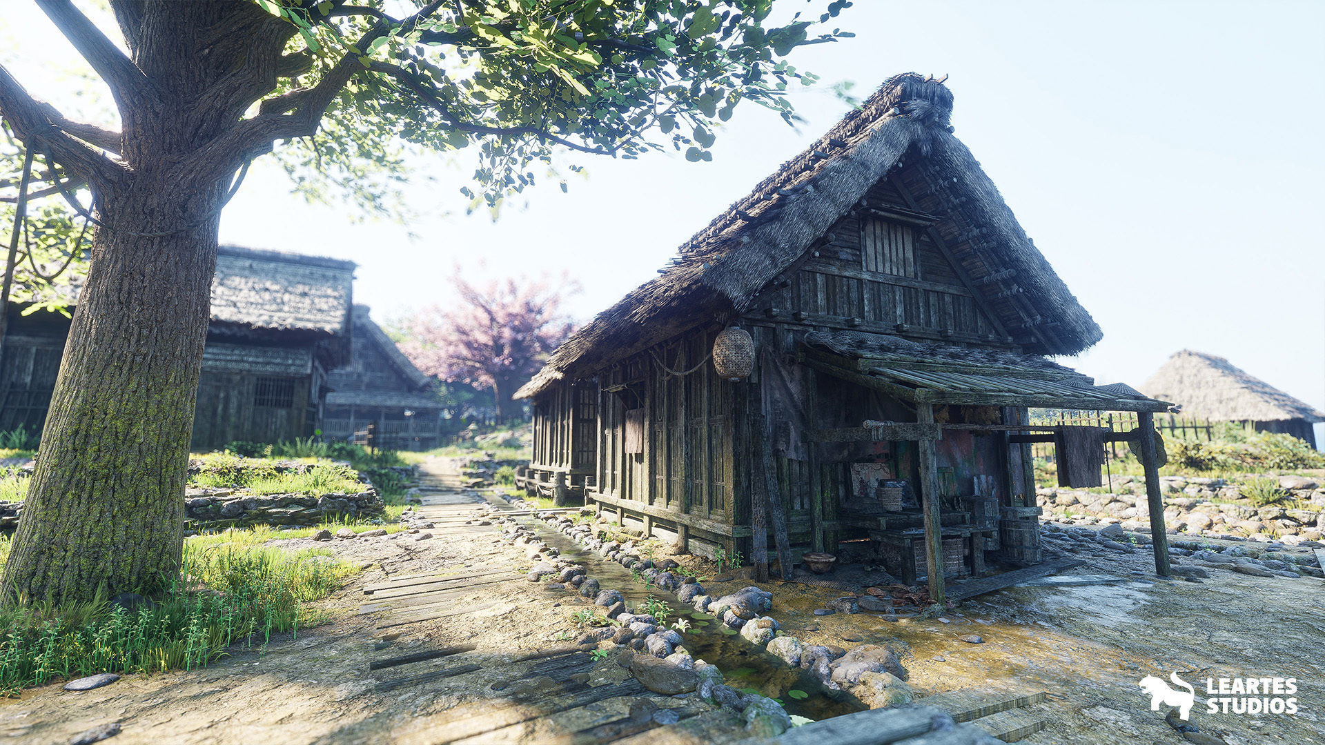 3D model Feudal Japanese Village Environment VR / AR / low-poly | CGTrader
