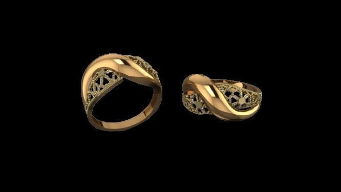 Turkish Style 20 Ladies ring Stl files 3D model 3D printable | CGTrader