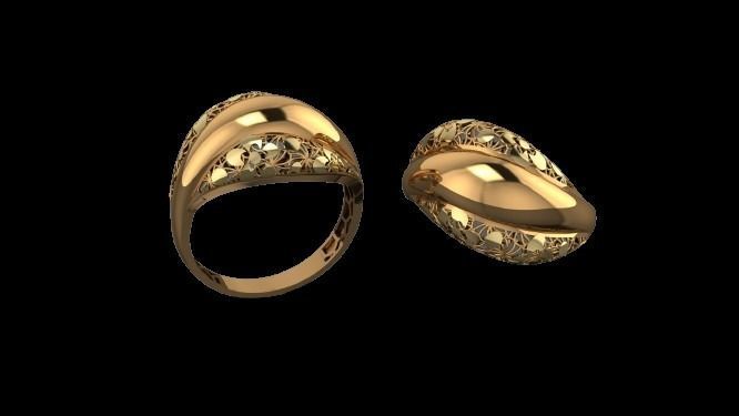 Turkish Style 20 Ladies ring Stl files 3D model 3D printable | CGTrader