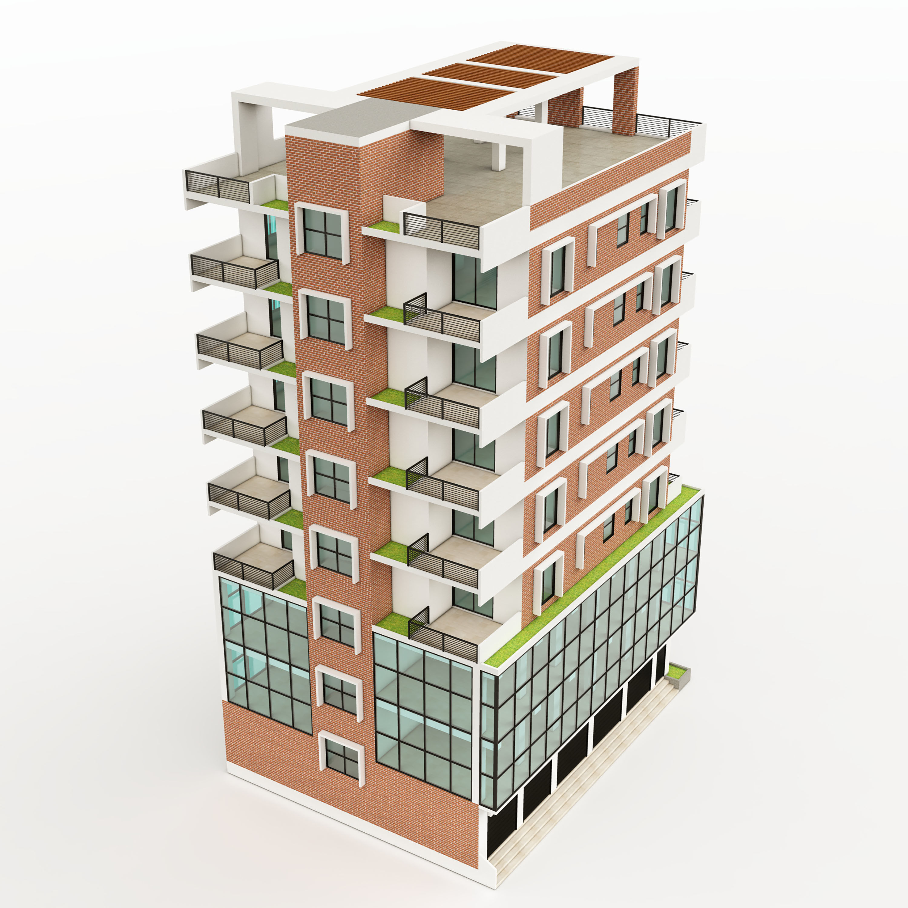 Mixed Use Building 2 free 3D model | CGTrader