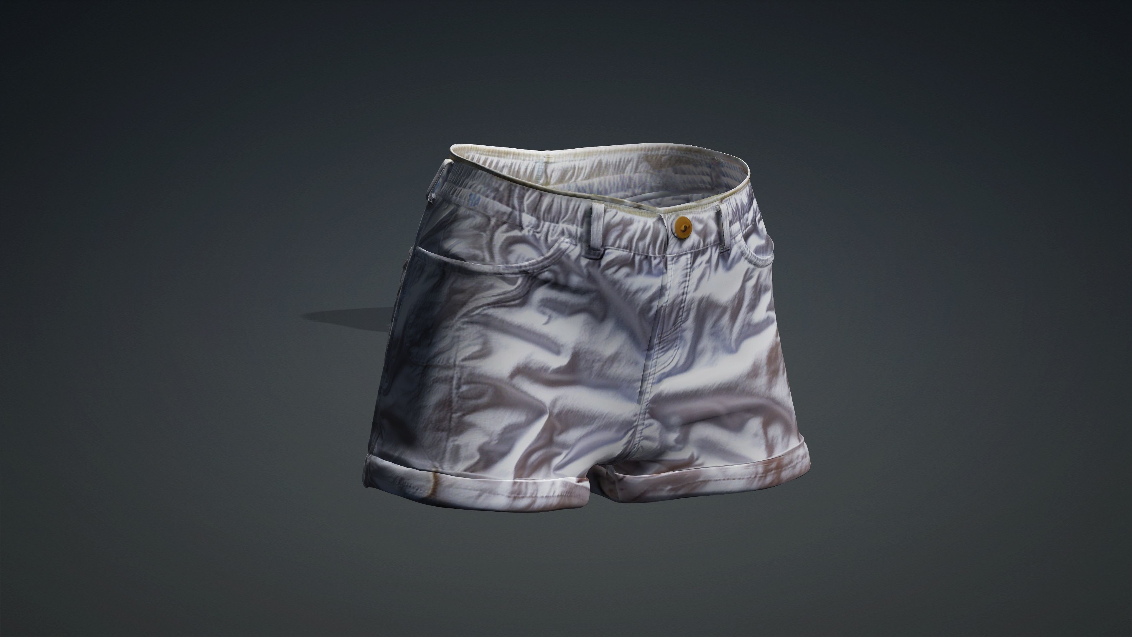 3D model White short pants PBR 4k VR / AR / low-poly | CGTrader