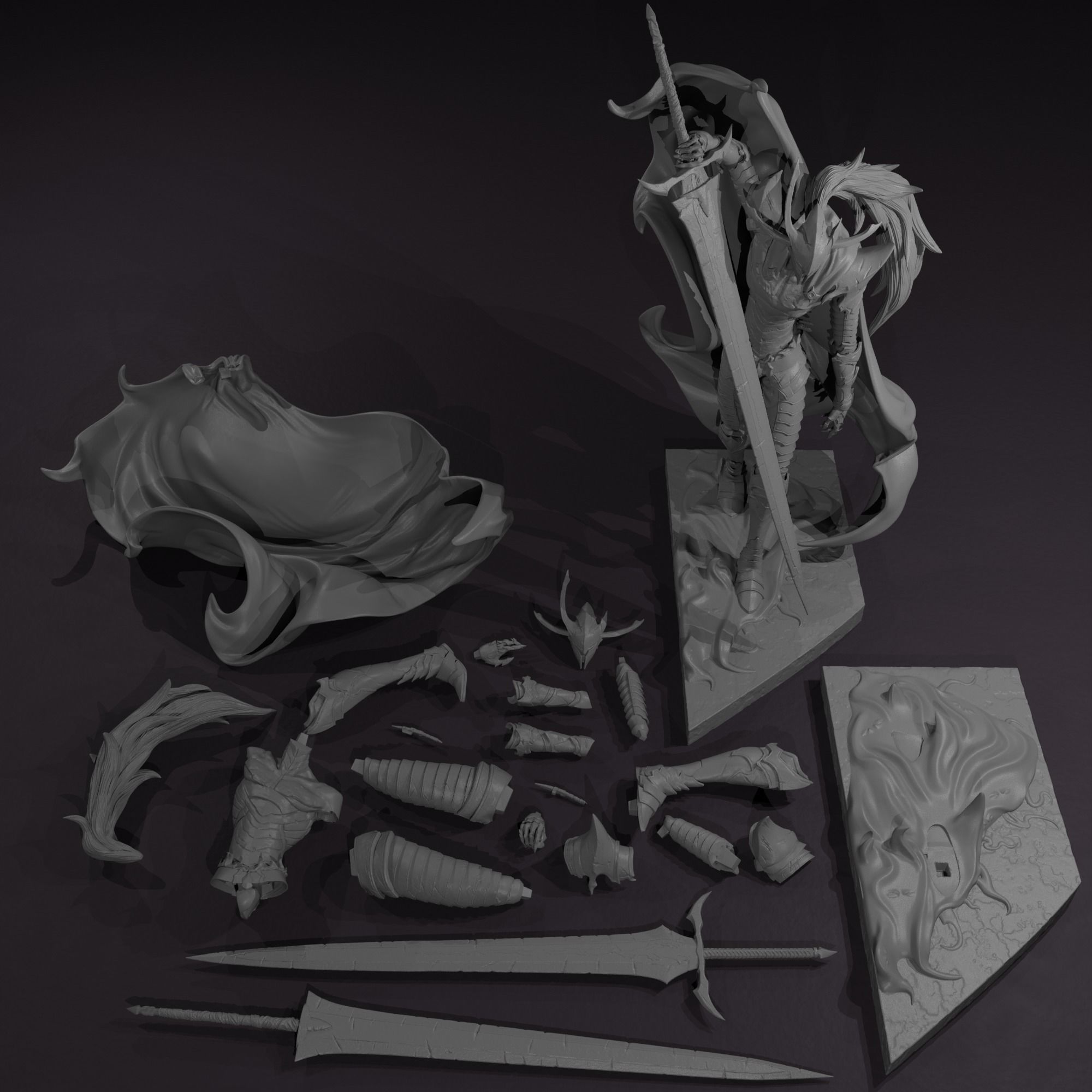 Solo Leveling Diorama 3D model 3D printable | CGTrader
