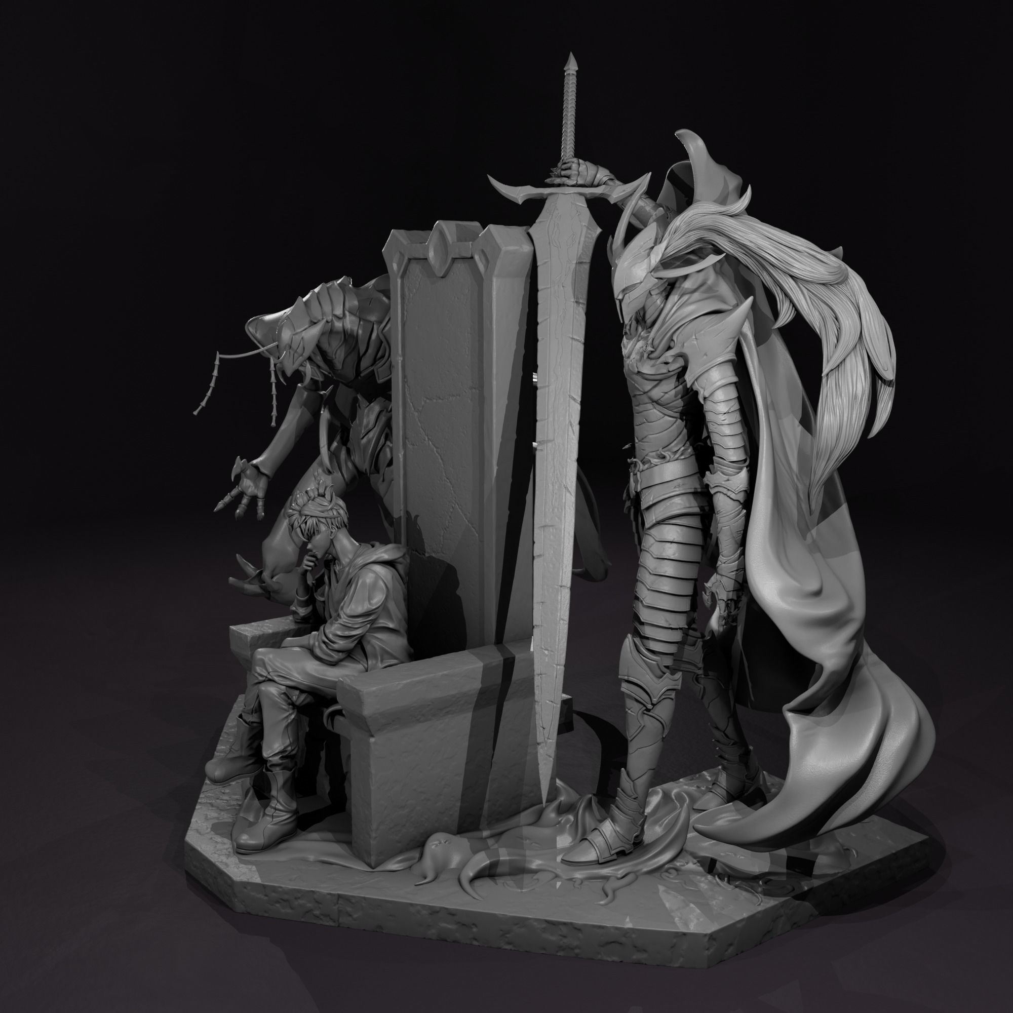 Solo Leveling Diorama 3D model 3D printable | CGTrader