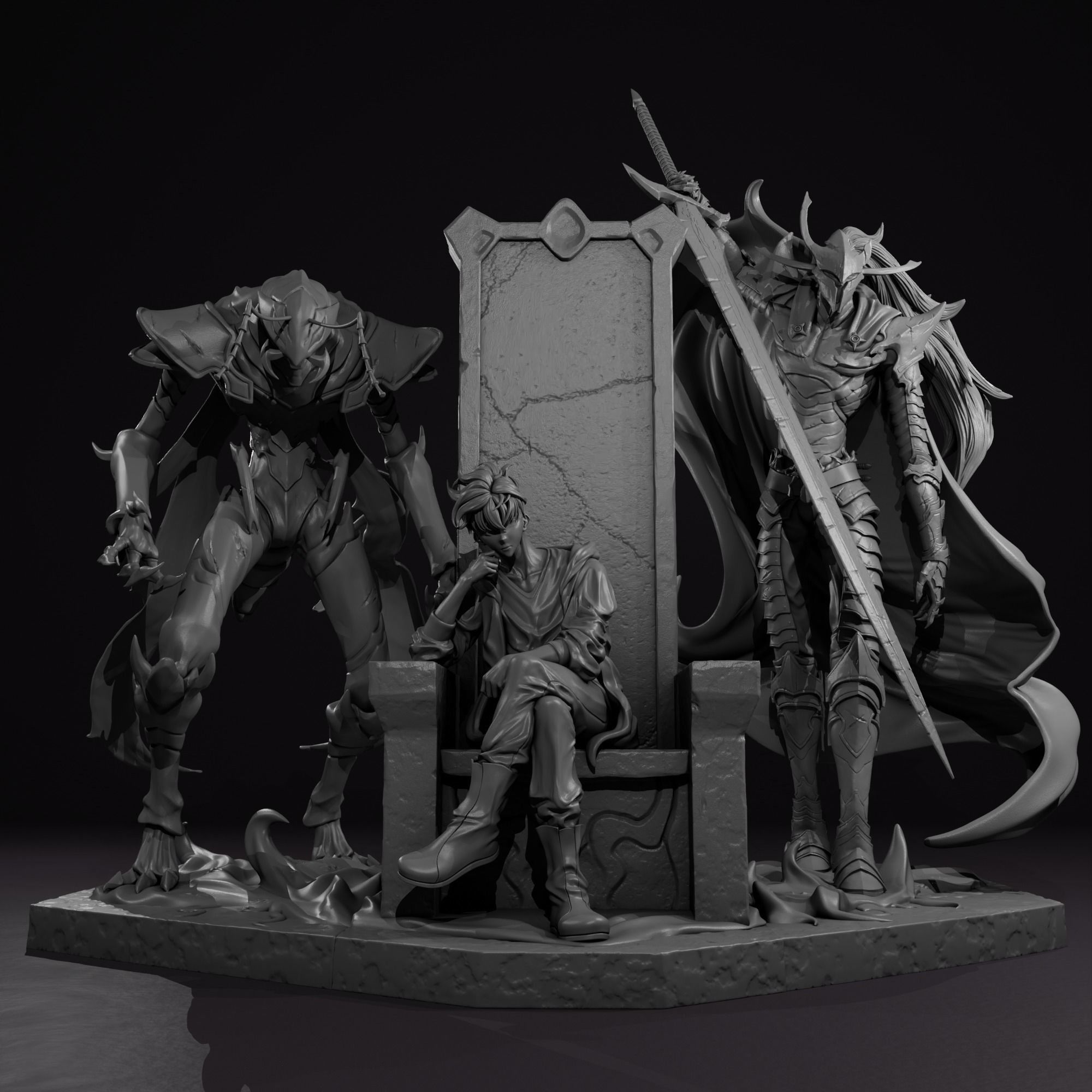Solo Leveling Diorama 3D model 3D printable | CGTrader