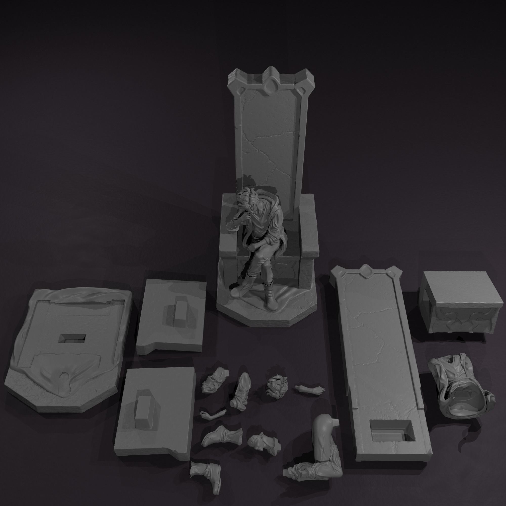 Solo Leveling Diorama 3D model 3D printable | CGTrader