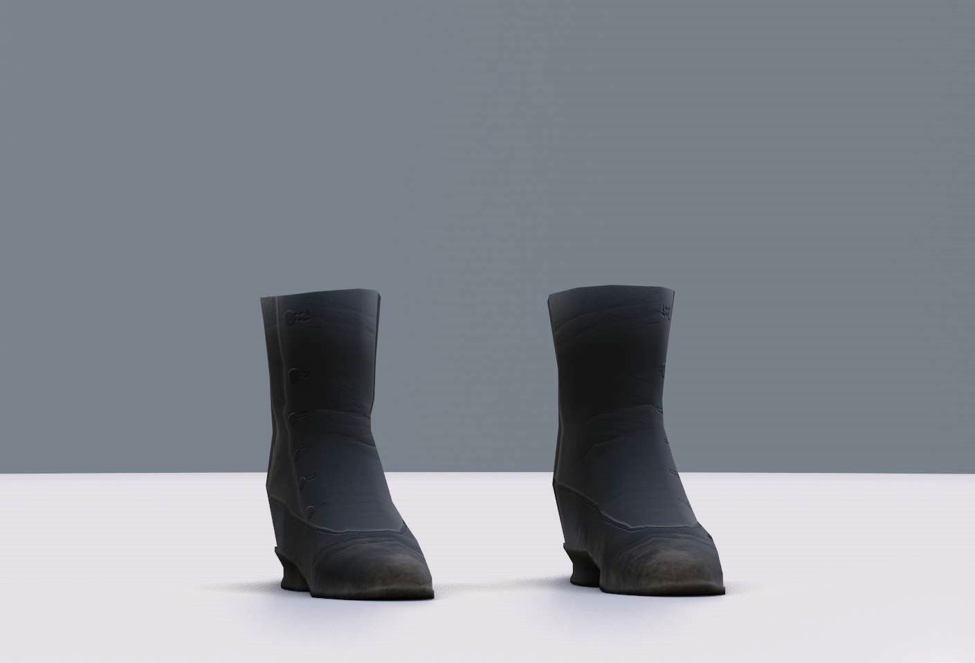 Low Poly Victorian boots free VR / AR / low-poly 3D model | CGTrader