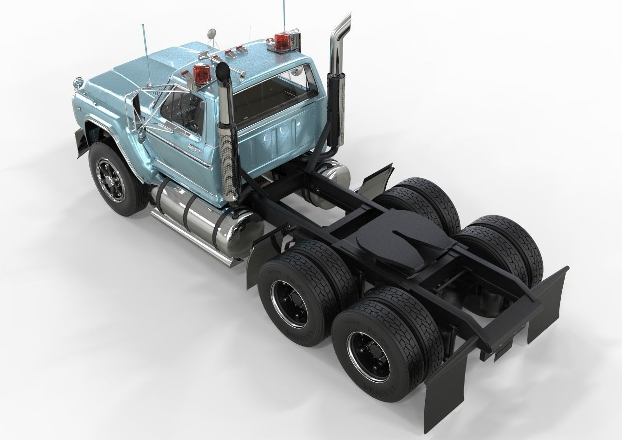 Generic Truck F-750 1978 Extended Cab 3D model | CGTrader
