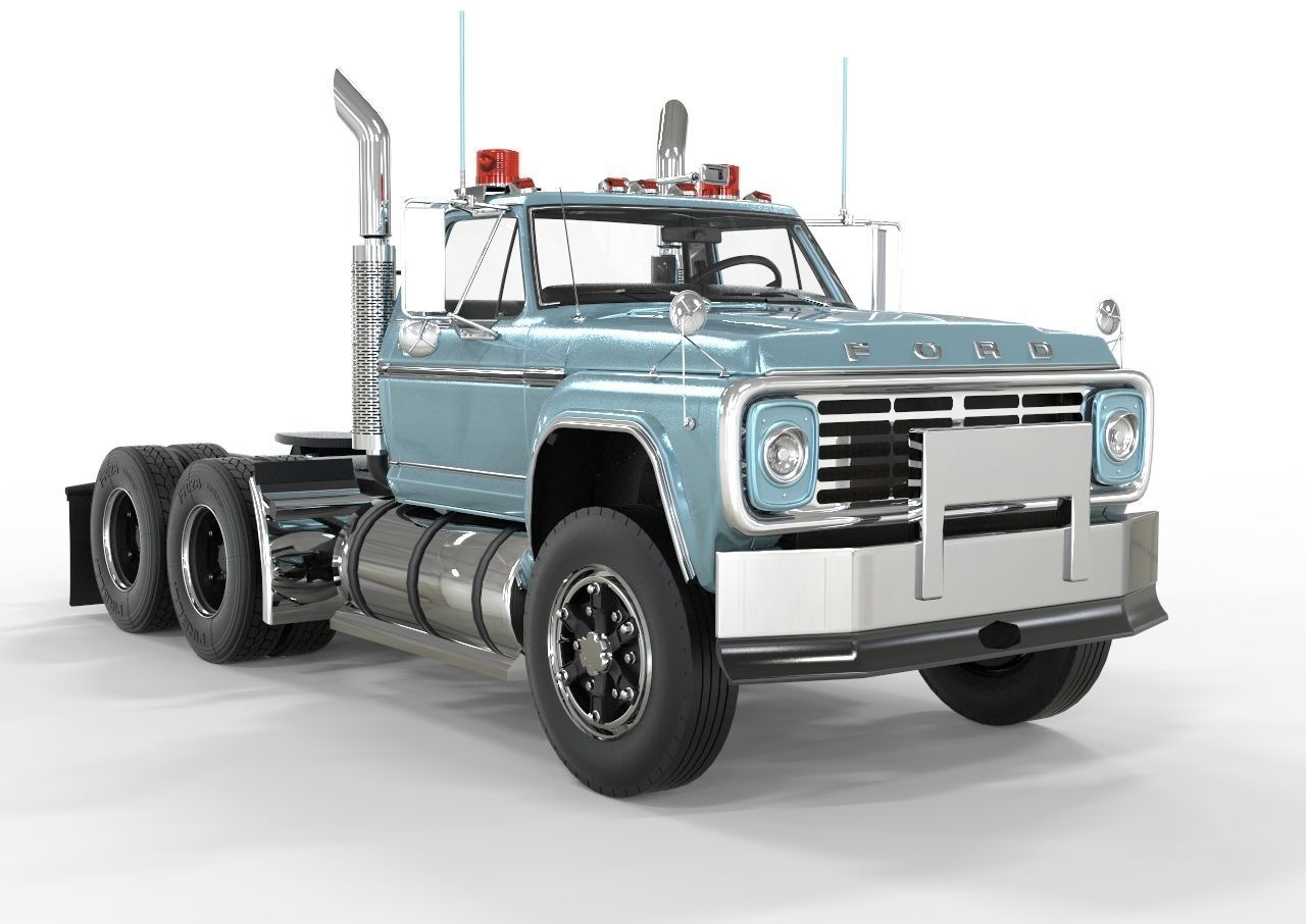 Generic Truck F-750 1978 Extended Cab 3D model | CGTrader