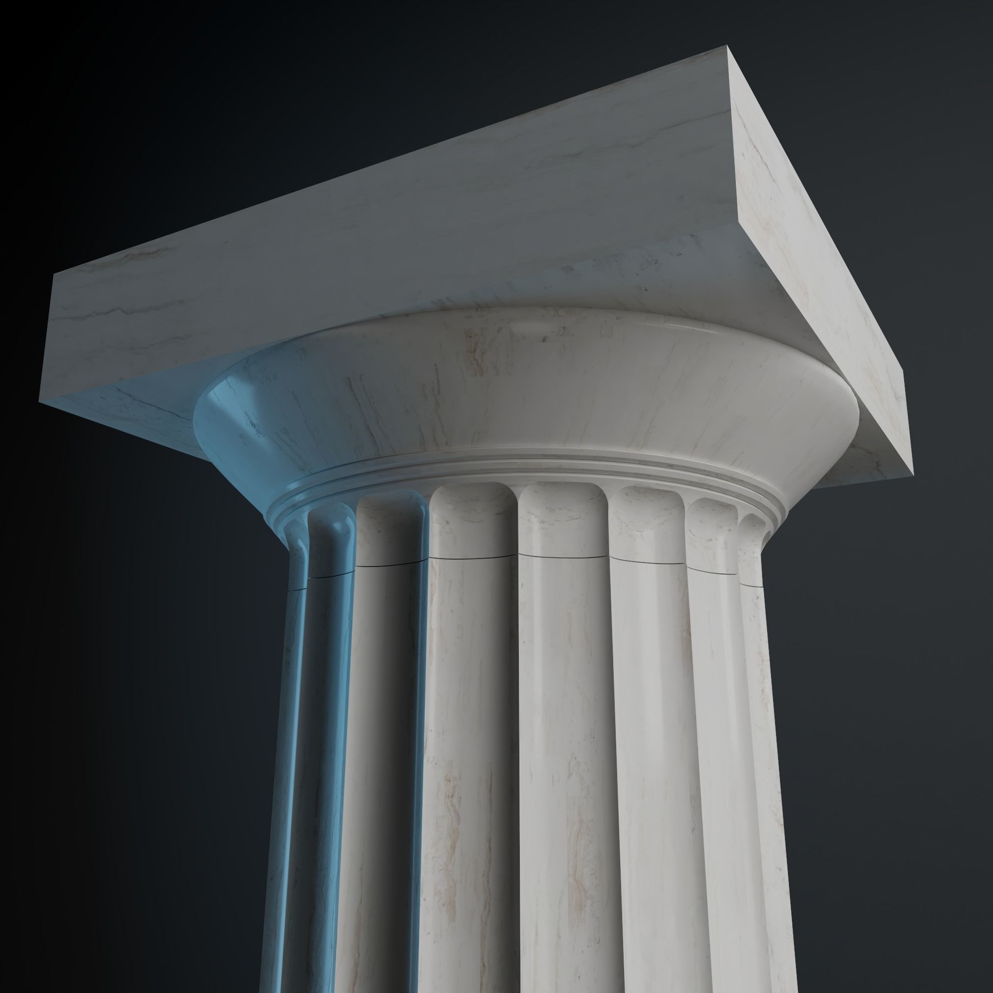 Archaic greek doric column 3D model | CGTrader