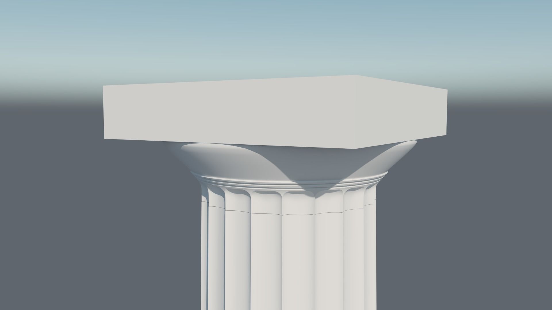 Archaic greek doric column 3D model | CGTrader