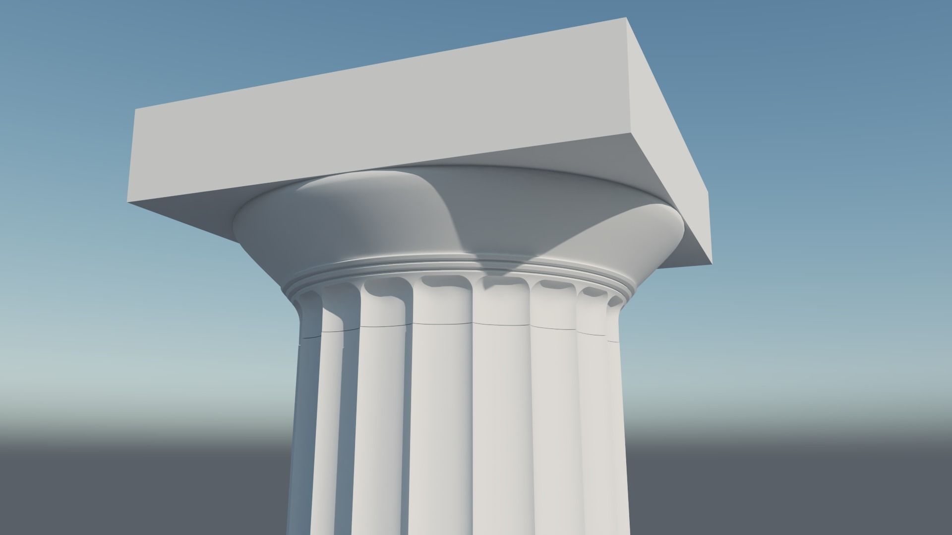Archaic greek doric column 3D model | CGTrader