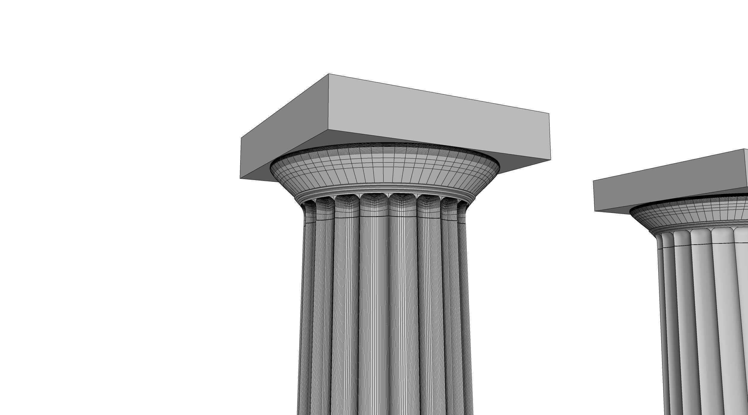 Archaic greek doric column 3D model | CGTrader