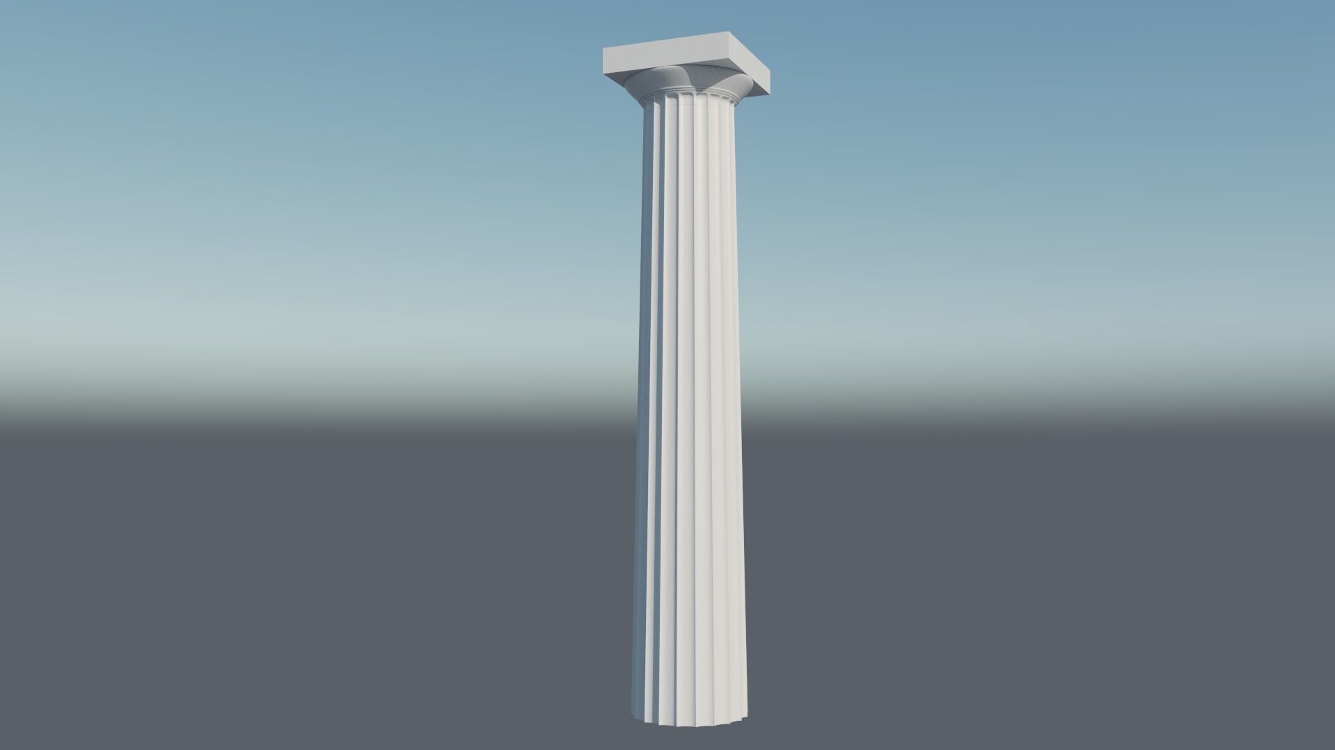 Archaic greek doric column 3D model | CGTrader